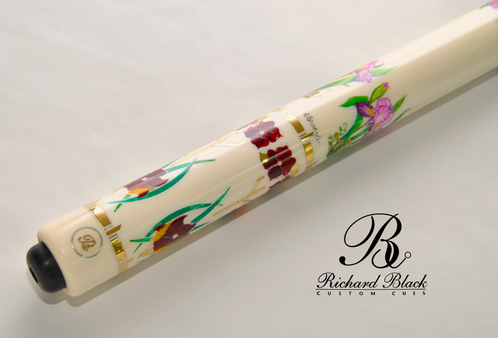Flowers for Ardis, Cue by Black Cues Custom Crafted Cuemaker