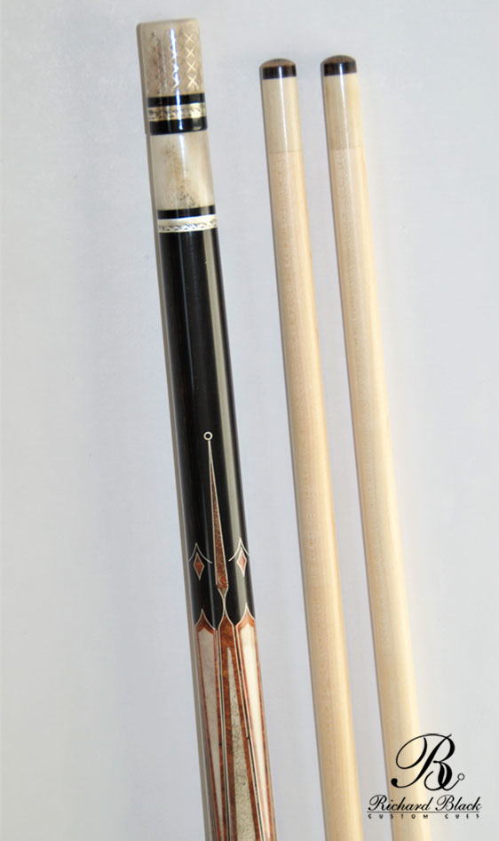 Crazy House cue designed by Richard Black, Black Cues Custom Crafted ...