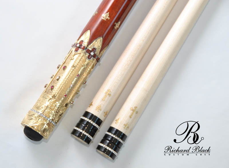 Gothic Knight Cue and Cap Protector, Cue by Black Cues Custom Crafted ...