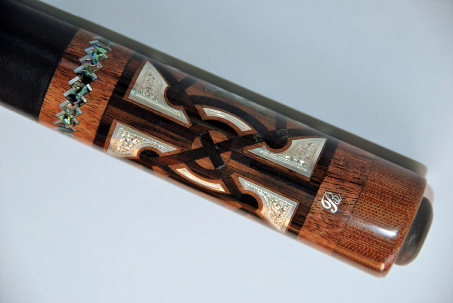 Twisted Cue designed by Richard Black, Black Cues Custom Crafted Cuemaker