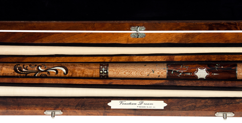 Richard Black's Venetian Dream Custom Designed Cue, Cuemaker, Custom ...